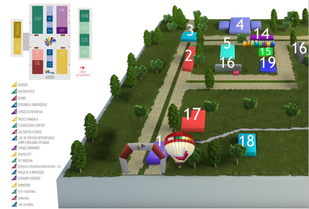 Organização do Descubra UFSM divulga mapa com as principais atrações – UFSM