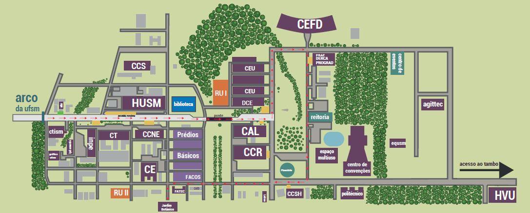 Circular no campus tem rota especial nesta segunda (11) – UFSM