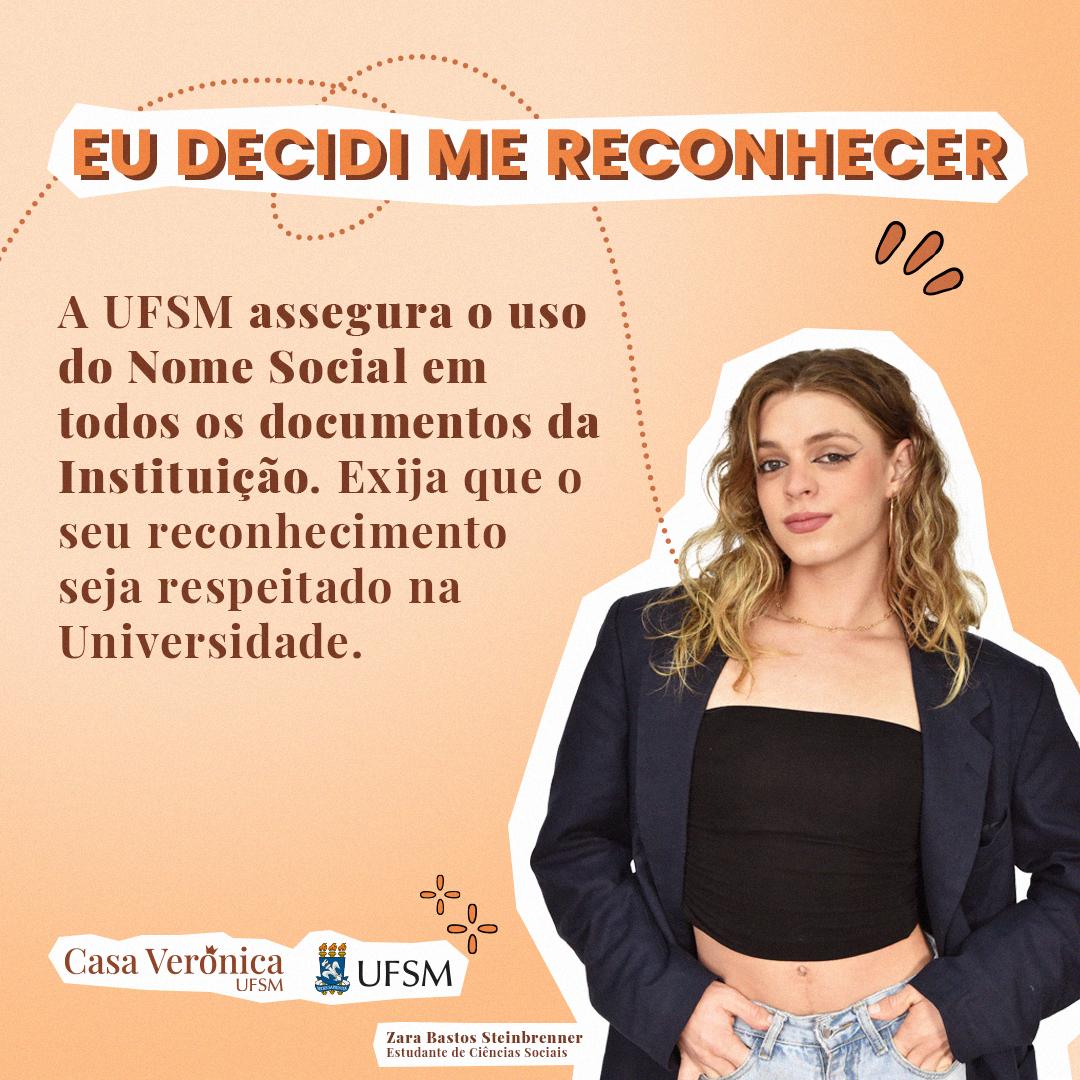 Casa Verônica inicia a campanha “Eu decidi me reconhecer” – UFSM