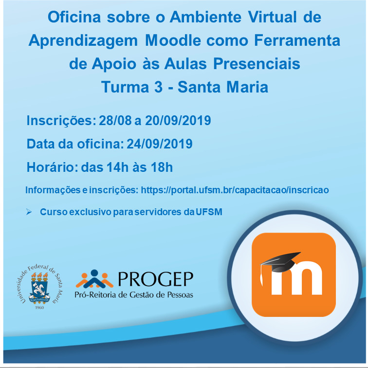 PROGEP abre inscrições para Oficina sobre o Ambiente Virtual de ...