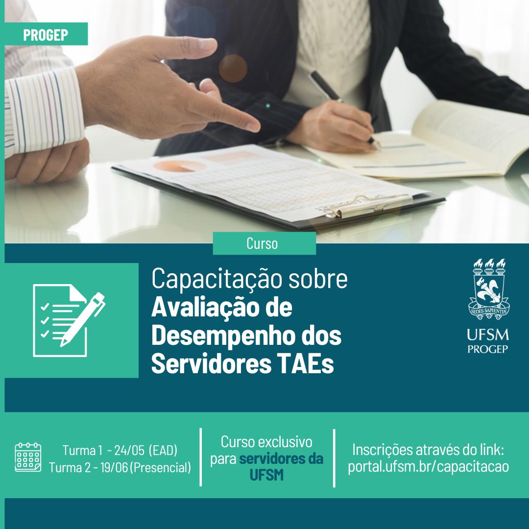 PROGEP oferta capacitação sobre Avaliação de Desempenho dos Servidores ...
