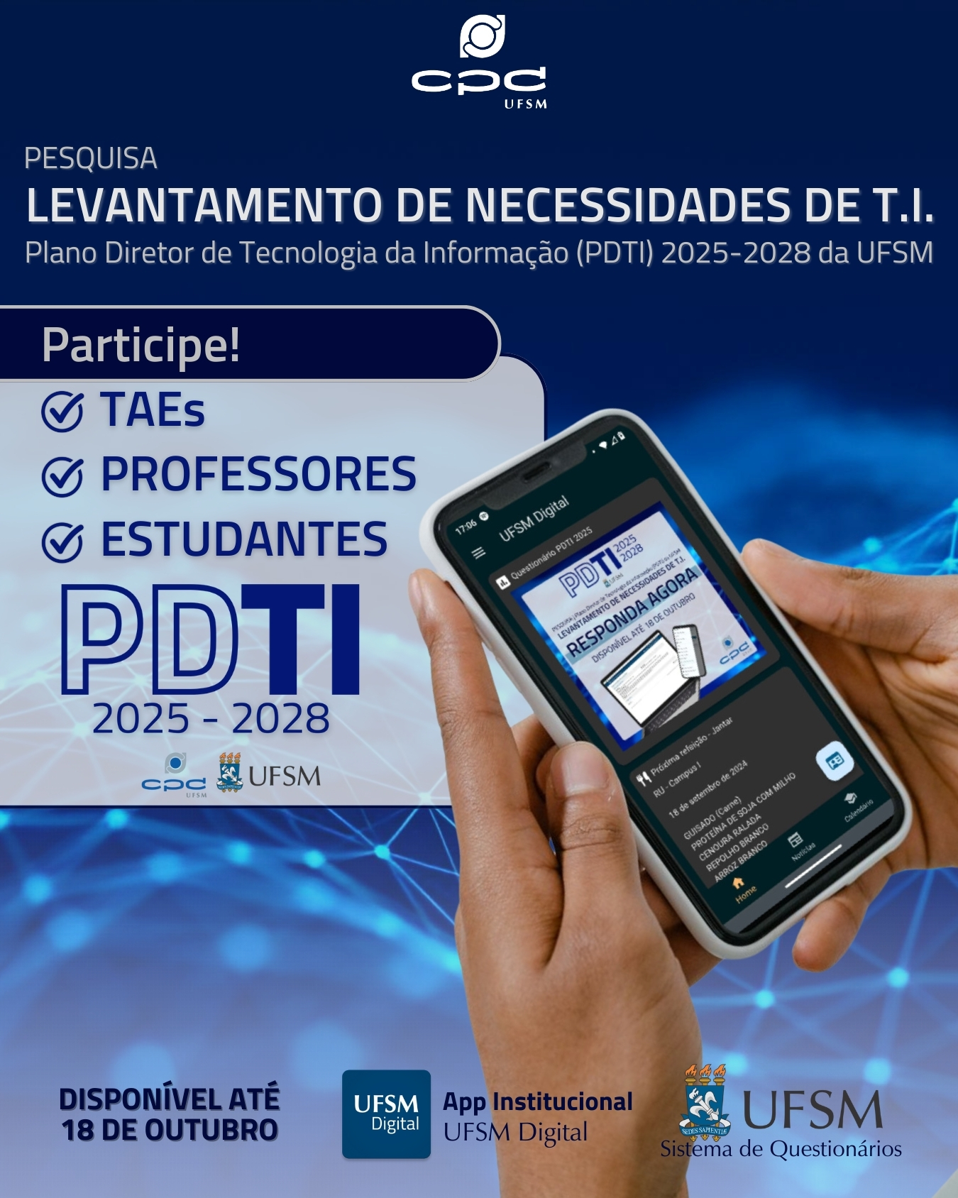 Equipe do novo PDTI da UFSM lança pesquisa de Levantamento de ...