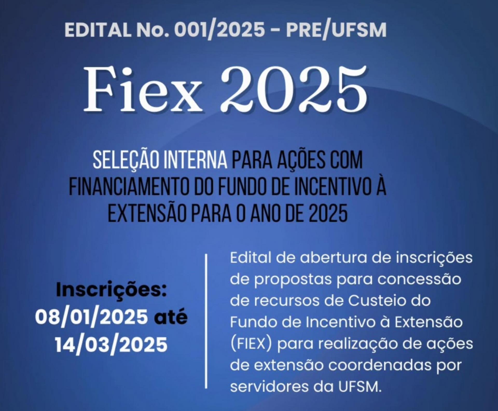 UFSM lança edital para concessão de recursos do FIEX 2025 – CCR