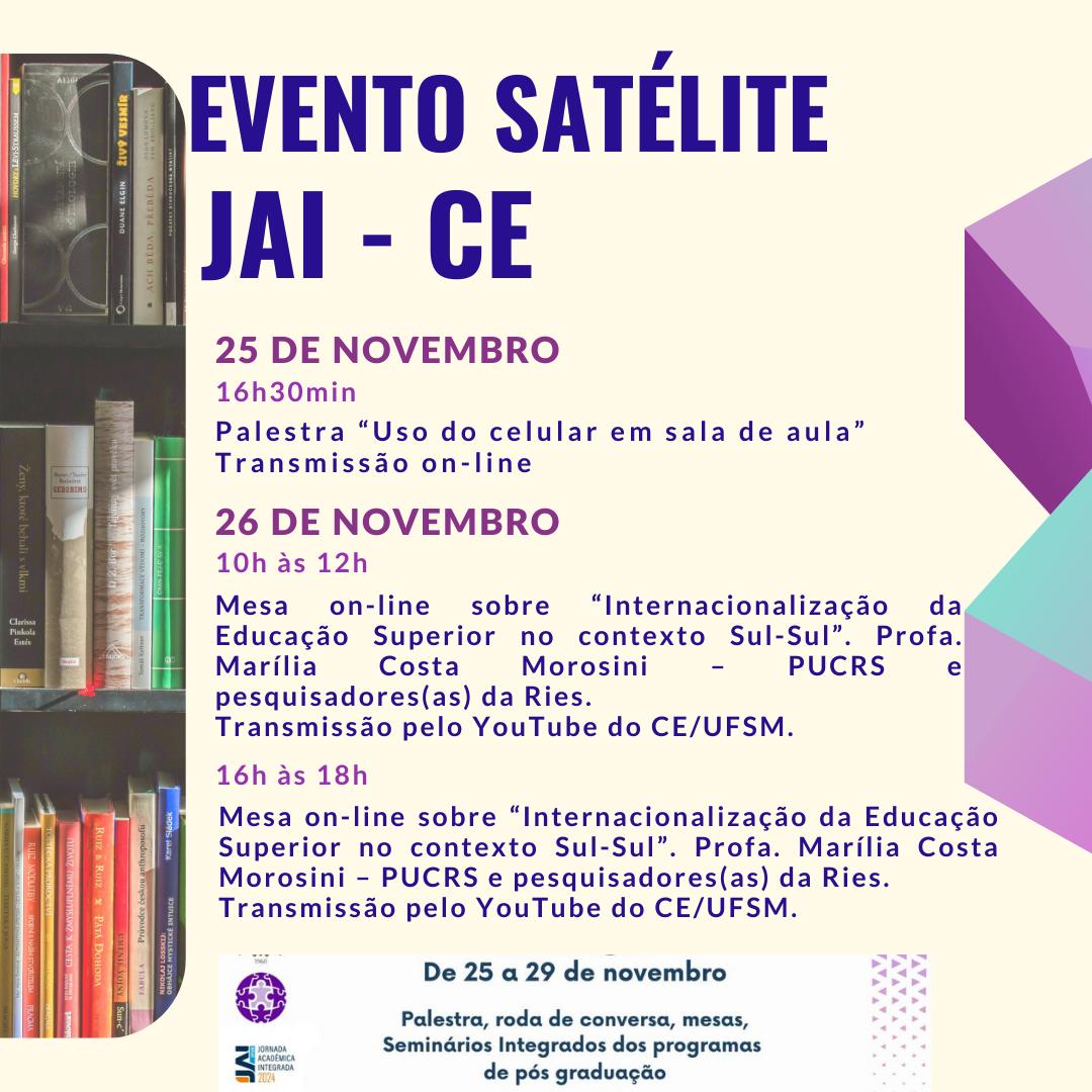 Conheça a programação da JAI do CE 2024 – CE