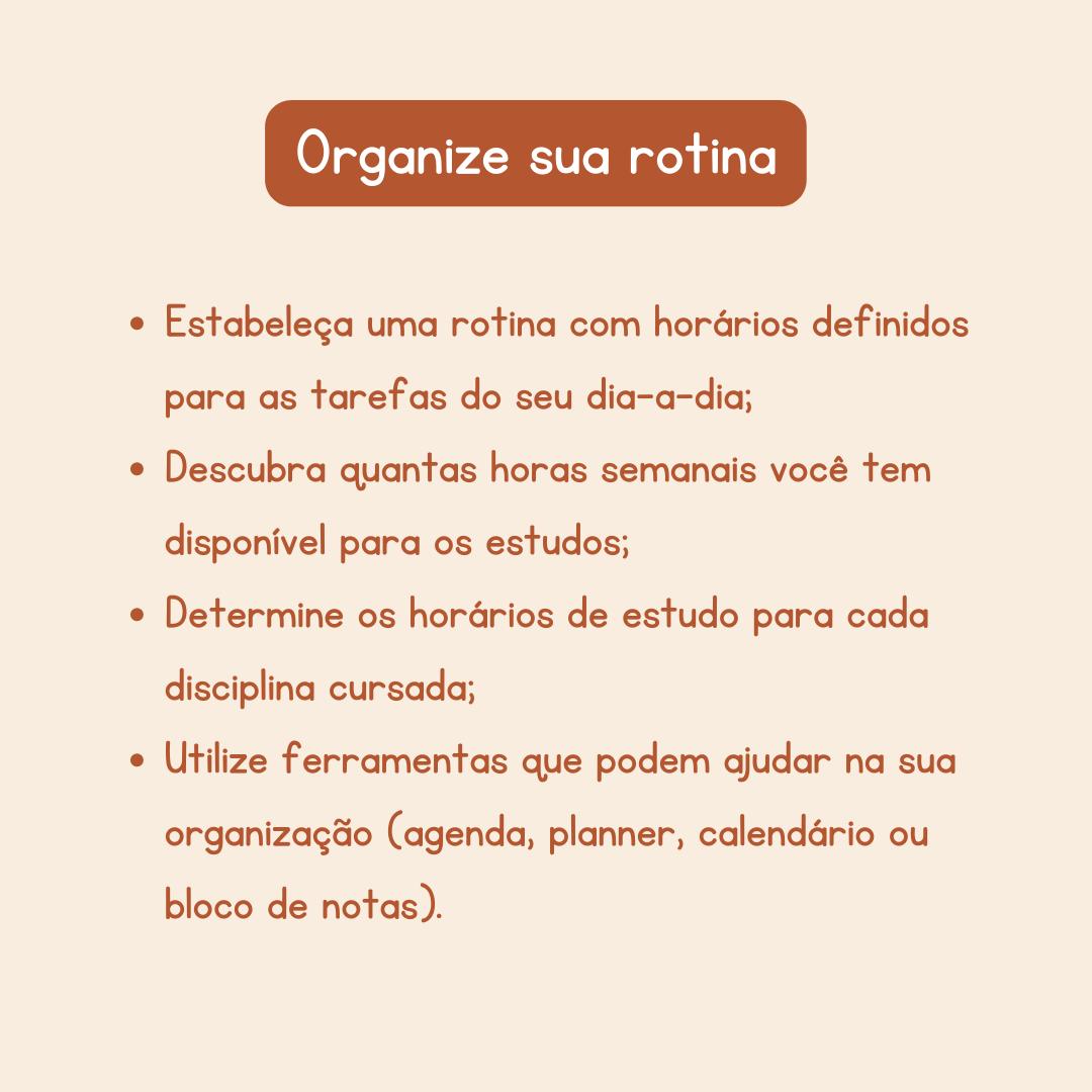 Dicas para criar uma rotina de estudos – CAED