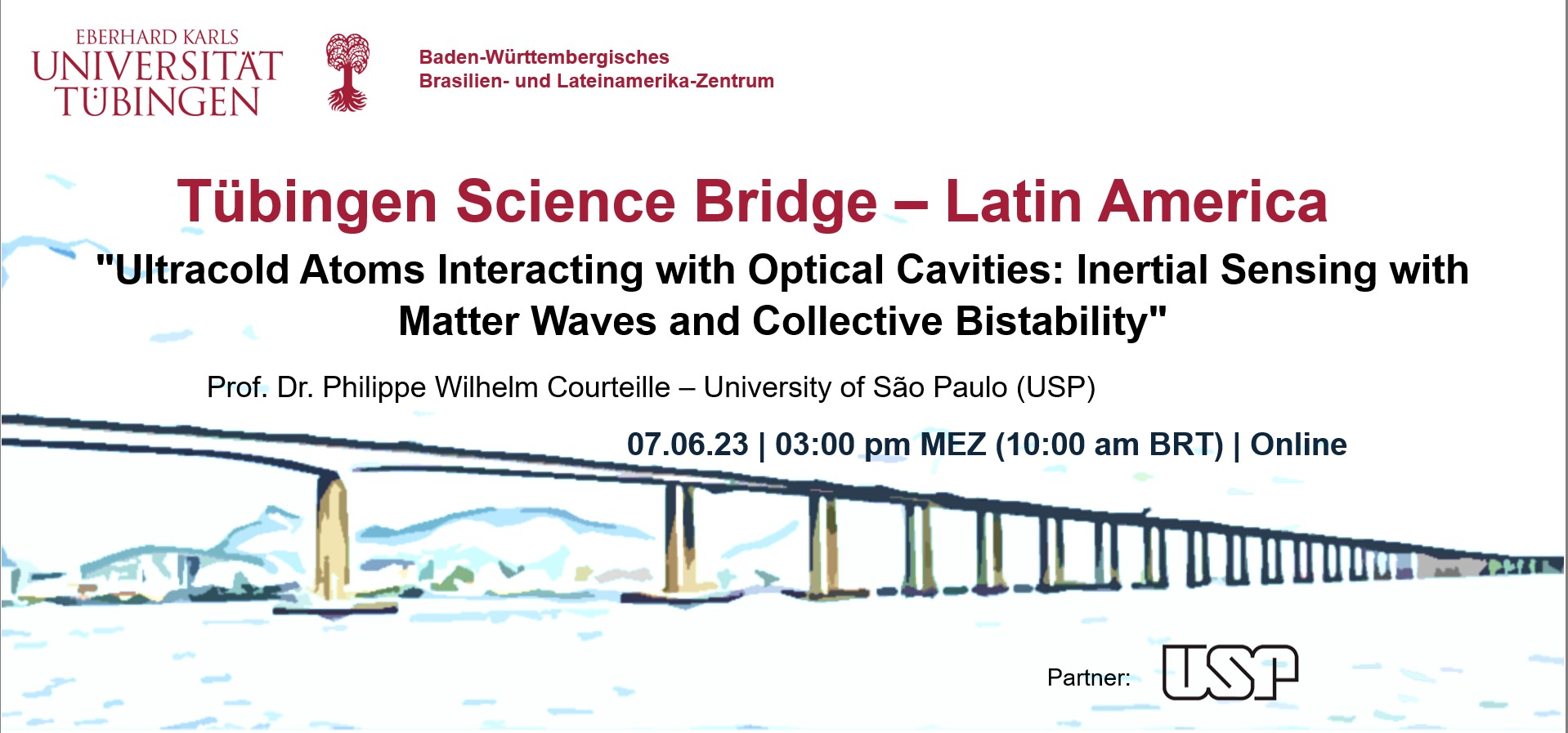 Próxima palestra do programa Tübingen Science Bridge acontece em junho ...