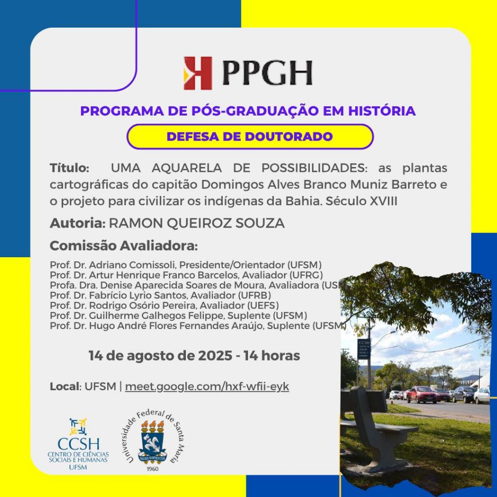 Defesa de doutorado – RAMON QUEIROZ SOUZA – PPGH