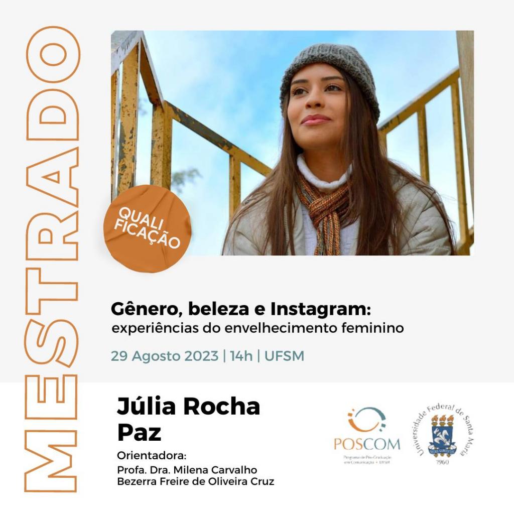 Qualificação de Mestrado – Júlia Rocha Paz – POSCOM