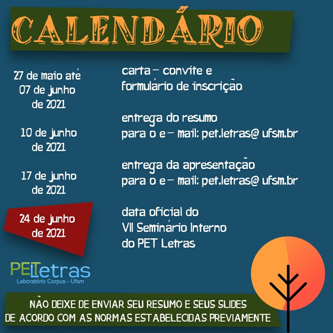 PET Letras realiza Seminário Interno anual – PET Letras