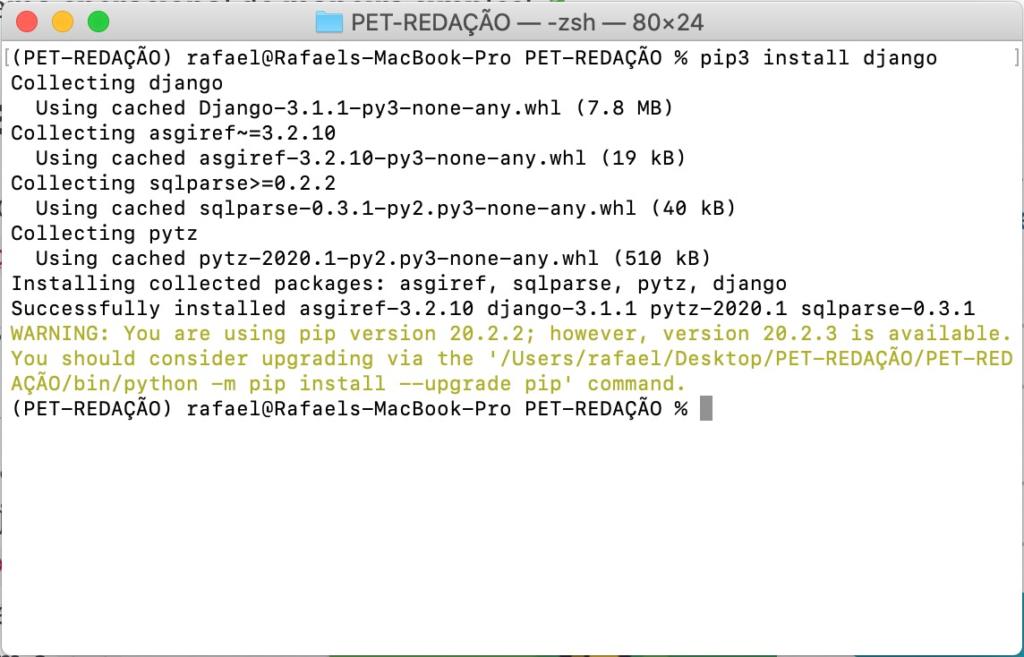 Python:Django – PET Sistemas de Informação
