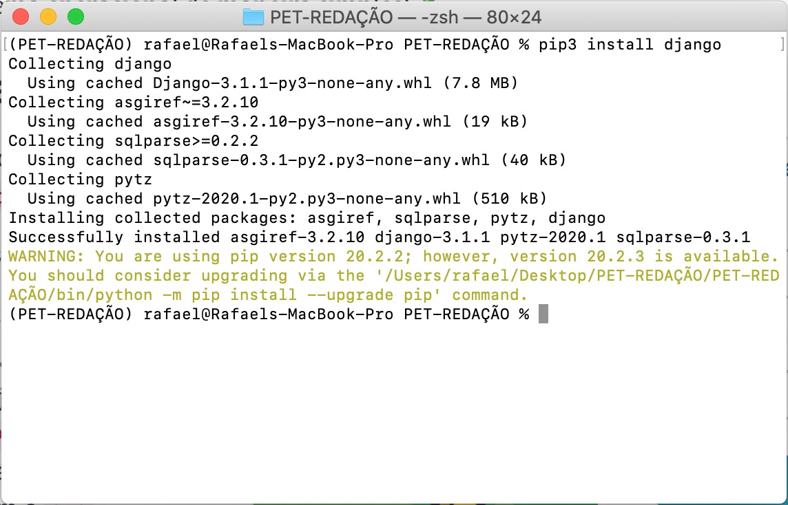 Python:Django – PET Sistemas de Informação