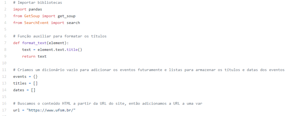 Web Scraping em Python – PET Sistemas de Informação