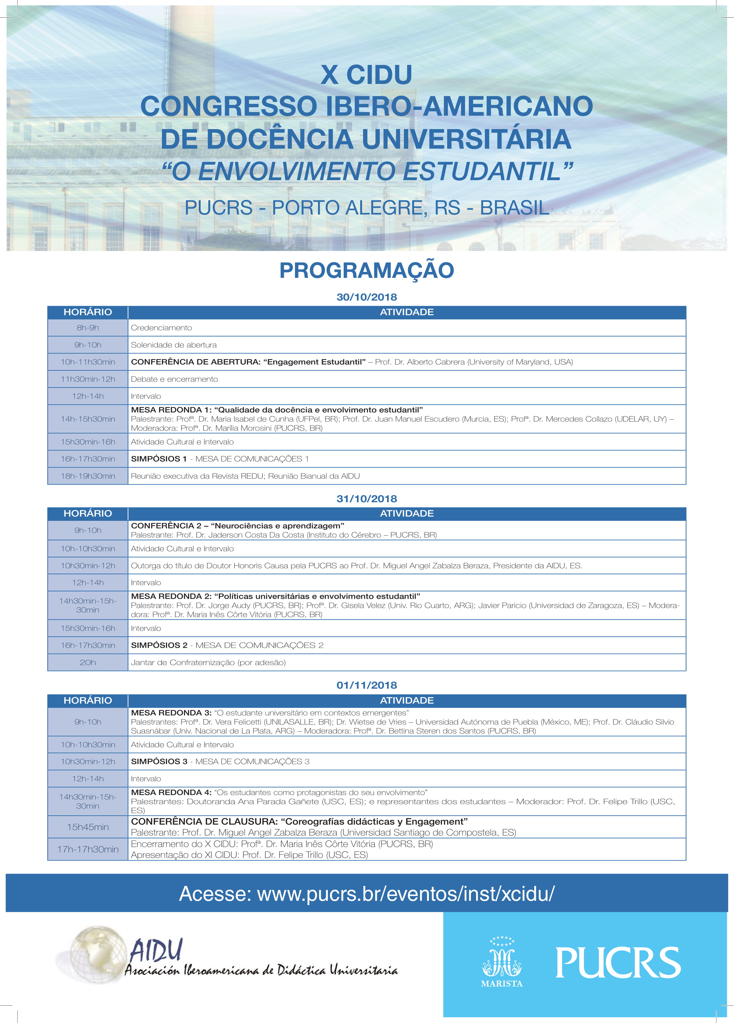 X CIDU – Congresso Ibero-Americano de docência universitária “O ...